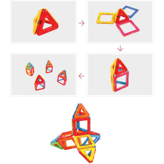 Magformers Basic Set Line 30Pcs – Chalk